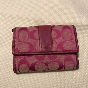 Coach | Bags | Coach Pink Wallet | Poshmark